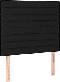 Box spring postel s matrací černá 100 x 200 cm textil 3137215