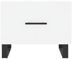 Konferenční stolek bílý 50 x 50 x 40 cm kompozitní dřevo - Default Title