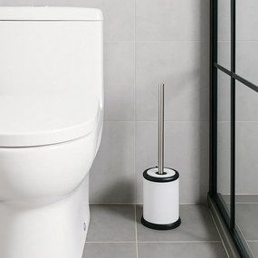 WC kartáč Core, bílý/s chromovými prvky
