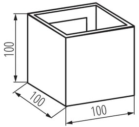 LED Venkovní nástěnné svítidlo REKA LED/7W/230V IP54 antracit