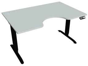 Hobis Motion Elektr. nastavitelný stůl 140x90 s pamětí - HOBIS ERGO MOTION MSE 2M 1400 Dekor stolové desky: šedá, Barva kovové podnože: černá