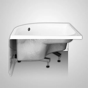 Čtvrtkruhová hluboká sprchová vanička VIKI LUX 480 mm S 800 × 800 R550 VIKI LUX /800 80 cm 80 cm 8000047