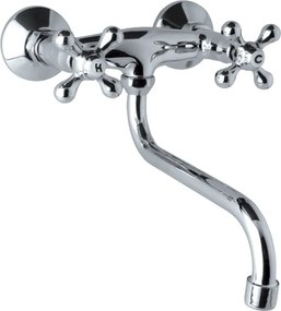 Mereo Mereo, Dřezová nástěnná baterie, Retro Viktorie, s ramínkem trubkovým pr. 18 mm - 200 mm, CBL301