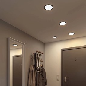 Paulmann Areo LED panel kulatý černý 4000K Ø17,5cm