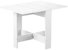 Rozkládací jídelní stůl s bílou deskou 76x28 cm Papillon – TemaHome