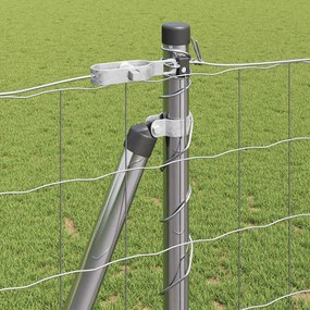 Zahradní euro plot s betonovým základem 25 x 1,2 m Stříbrná 3351037