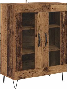 Vysoký bufet 2 ks Staré dřevo 69,5 x 34 x 180 cm 3403165