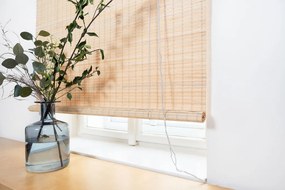 Vingo Bambusová zatemňovací roleta - přírodní Šířka rolety: 180 cm, Rozvin rolety: 150 cm