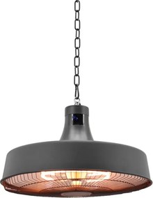 Závěsný terasový infrazářič, 2100 W, černý