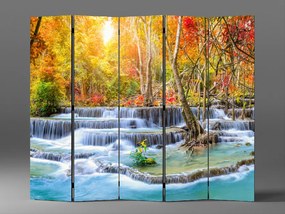 Liox Paraván vodopád v podzimní krajině Rozměr: 225 x 180 cm
