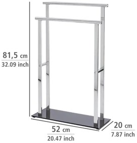 WENKO 22089100 – Věšák LAVA 52x81,5 cm nerez/stříbrná/černá