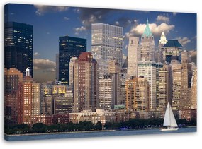 Obraz na plátně Panorama města New York - 120x80 cm