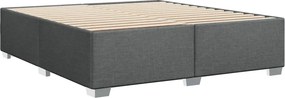 Rám postele bez matrace tmavě šedý 180 x 200 cm textil 3284493