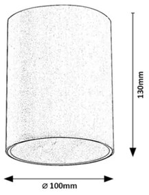 Rabalux 7819 - Venkovní bodové svítidlo ZOMBOR 1xGU10/35W/230V kulatý IP54