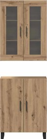 Vysoký bufet 2 ks dub artisan 69,5 x 34 x 180 cm 3394522