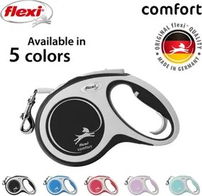 Flexi Comfort M pásek 5m černé / Vodítko