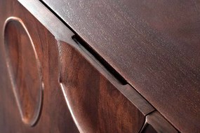 Designová komoda Lameez 175 cm tmavě hnědá akácie