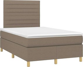 Box spring postel s matrací taupe 120x190 cm textil 3269941