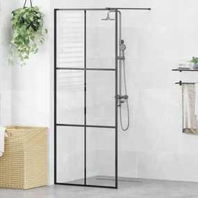 Zástěna do průchozí sprchy čiré ESG sklo 80 x 195 cm černá 151023