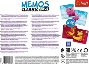 Trefl - Pexeso ClassicPlus - Roztomilé příšerky 3v1 / 20 minut / 2-4 h