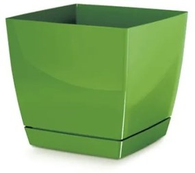 PROSPERPLAST Květináč - COUBI SQUARE P Průměr: 24 cm, Barva: grafit