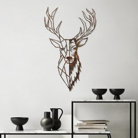 Nástěnná kovová dekorace Rusty Deer 3 vícebarevná