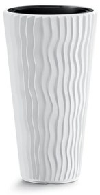 MAXIVA Květináč - SANDY SLIM Průměr: 34,9 cm, Barva: bílá
