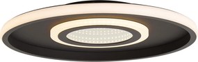 Moderní stropní svítidlo černé vč. LED a 3-stupňového vypínače - Frini