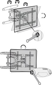 Stell SHO 7620 SLIM - výsuvný držák TV
