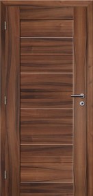 Solodoor Interiérové dveře rámové, 60 L, 650 × 1985 mm, fólie, levé, ořech královský, plné