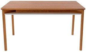 OnaDnes -20% Tmavý dubový jídelní stůl RAGABA ZEEN 140 x 90 cm
