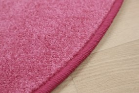 Vopi, AKCE: 👣🛡️200x200 (průměr) kruh cm Kusový koberec Eton růžový 11 kruh + protiskluzová úprava, růžová, ložnice