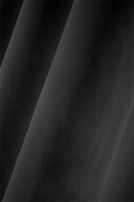 Dekorační závěs "BLACKOUT" zatemňující s kroužky NOTTINO (cena za 1 kus) 135x250 cm, černá, France