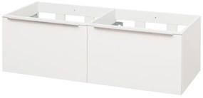 Mereo Mereo, Mailo, koupelnová skříňka 121 cm, bílá, dub, antracit, CN518S