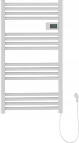 Erga Pago, elektrické topné těleso 540x960 mm s digitálním termostatem, 500W, bílá matná, ERG-LAV-GRZE-E-ALU-960540-WH
