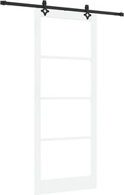 Posuvné dveře ORKDAL 93 x 232 cm Masivní borové dřevo a sklo 3332180