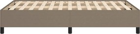 Rám postele bez matrací taupe 120x190 cm textil 3269635