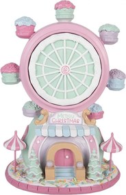 Vánoční dekorace Cupcake kolo Pastel Christmas Chic - 23*17*31 cm / 2*AA