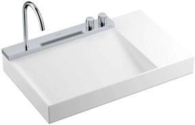 Hansgrohe Avalegra - Umyvadlo 78x48 cm, s termostatickou baterií a sprškou, 2 proudy, bez přepadu, chrom 22473000