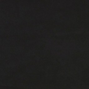 Petromila 2místná pohovka s polštáři černá 140 cm samet