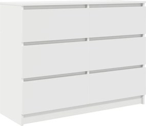 Příborník bílý 100x35x76 cm kompozitní dřevo 3328498