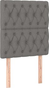 Box spring postel s matrací tmavě šedá 80 x 200 cm textil 3128158