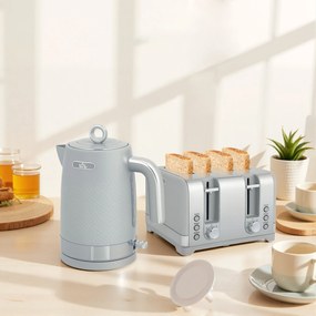 HOMCOM Sada konvice a toustovače, 1,7 l 2200 W rychlovarná konvice s termostatem