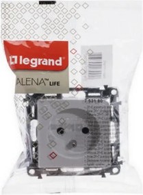 Legrand Valena LIFE zásuvka bílá s clonkami 753180
