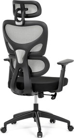 Ergonomická kancelářská židle LEXON - šedá síťovina