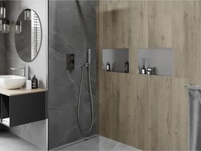 Mexen X-Wall-NR nástěnná police bez límce 45 x 30 cm, inox - 1911453010