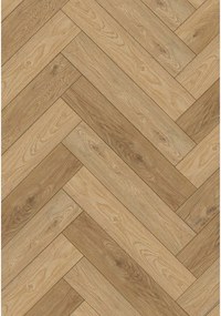 Mexen Sunset Hills vinylové panely rybí kost 635 x 127 mm SPC 6,5 mm, podložka 1,5 mm, 4 V-drážky, Dub