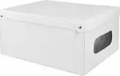Compactor SMART 4 Skládací úložná krabice s víkem bílá / PVC / 50 x 40