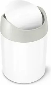 Simplehuman Mini odpadkový koš na stůl  1.5 l / bílá ocel/ CW2079