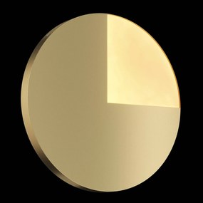 Nástěnné svítidlo Maytoni Jupiter LED, zlatá barva, Ø 44,8 cm